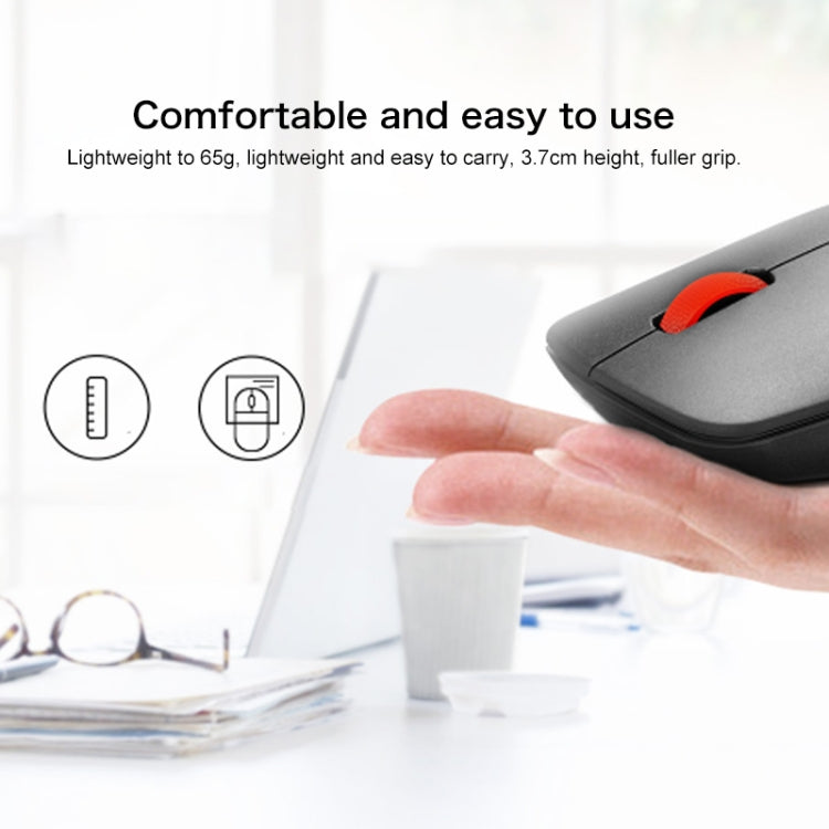 Lenovo thinkplus WL100 Classic Simple Wireless Mouse (Black)