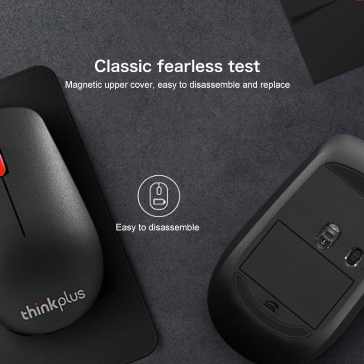 Lenovo thinkplus WL100 Classic Simple Wireless Mouse (Black)