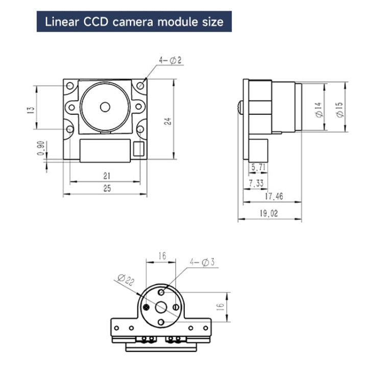 Yahboom Single Column Ccd Camera Module Linear Array Sensor Model Ts Garmade